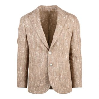 L.B.M. 1911 Boucl&eacute;-Jacke - - Jackets - Herren - Beige - M