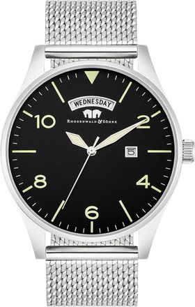 Rhodenwald & S&ouml;hne Uhren - Herren Armbanduhr Vintage Edelstahl - Gr. unisize - in Silber - f&uuml;r Damen