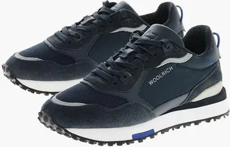 Woolrich Suede RUNNING ASIA Sneakers with Fabric Inserts size 39
