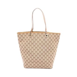 Gucci Pre-owned GG Canvas Tote Bag - - Pre-owned - Damen - Beige - ONE SIZE