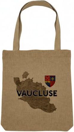 Fabulous Sac Shopping Tote Bag Aspect Lin - Vaucluse 84 D&eacute;partement Avignon Carte Ancienne Rare - Sac de Courses Toile Epaisse 360g Beige Naturel Cabas Port&eacute; E