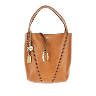 Chlo&eacute; Grained leather small Spin bag Woman One Size