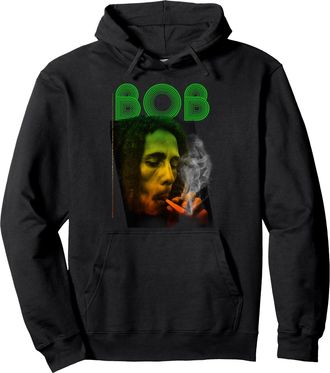 Bob Marley Offizielles Bob Marley BOB Smoke Reggae Vintage Retro Pullover Hoodie