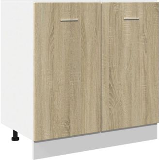 vidaXL Unterschrank Sonoma-Eiche 80x46x81,5 cm Holzwerkstoff - Vidaxl