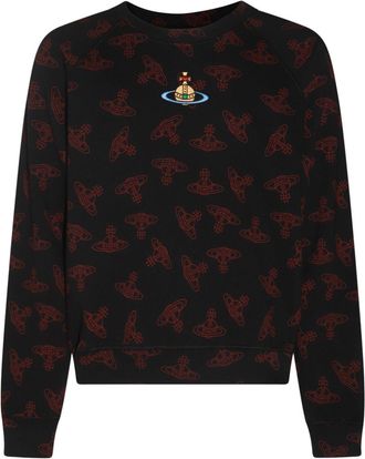 Vivienne Westwood Sweatshirt mit Orb-Print - Schwarz