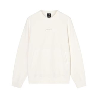 A|X Armani Exchange Homme, Sweatshirts et sweats &agrave; capuche, Beige, Taille: S Cotton SweaT-shirt