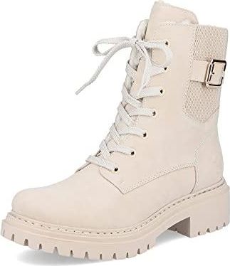 Rieker Femme Bottines 72631, Bottines à Lacets, Demi-Bottes, Beige (Beige / 62), 36 EU / 3.5 UK