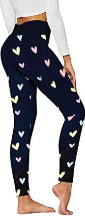 Generic Legging gainant pour la Saint-Valentin, pour femme, pour la course &agrave; pied, le contr&ocirc;le de la course &agrave; pied, le pilates, amincissant, le yoga, le ventr