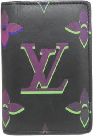 Louis Vuitton unisex, Pre-owned, Noir, Taille: ONE Size Portefeuille en toile Pre-owned