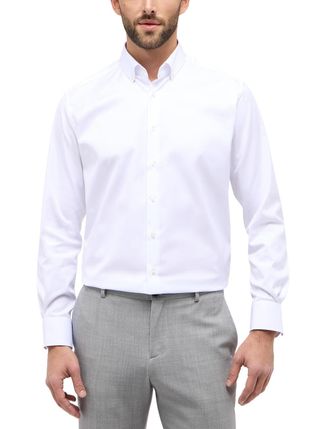 Eterna Modern Fit Cover Hemd Langarm Button Down Kragen Blickdicht weiÃ Größe 40