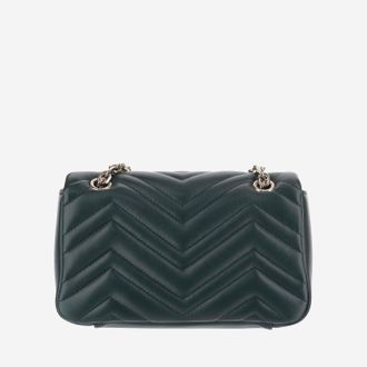 Gucci GG Marmont Nappa Leather Shoulder Bag - Green