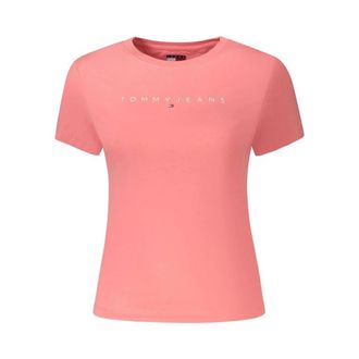 Tommy Hilfiger Femme, Tops, Rose, Taille: 40 FR T-Shirt en coton avec imprim&eacute; graphique