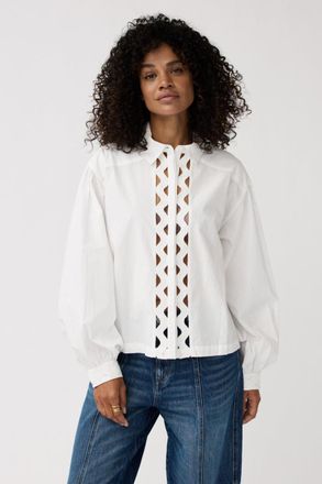 Alchemist Damen vegan Bluse Eva Sehr Wei&Atilde;Y