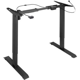 TecTake Tectake - Bureau assis debout r&eacute;glable en hauteur &eacute;lectrique 85-129 cm - Largeur 65 cm - Hauteur 71-121 cm - Acier rev&ecirc;tu par poudre - Moteur