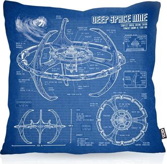 Void Watches Deep Space Nine Kissenbezug Kissenhülle Outdoor Indoor Trek Trekkie Star, Kissen Größe:50 x 50 cm