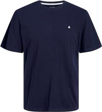 Jack & Jones Jjepaulos Tee SS Crew Neck Noos Pls T-Shirt pour Homme, Blazer Bleu Marine., 4XL