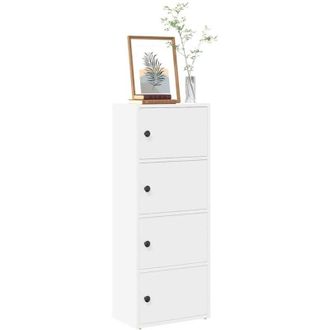 vidaXL B&uuml;cherregal Wei&szlig; 40x24x102 cm Holzwerkstoff Vidaxl