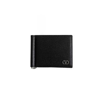 Valentino Garavani VLogo Grainy Leather Wallet