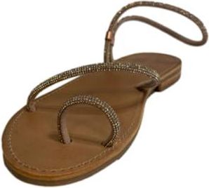 Les Tropeziennes LES TROPEZIENNES PAR M. BELARBI HODAXA Chaussures Ville Entre-Doigt, Or Rose, Taille 36 EU