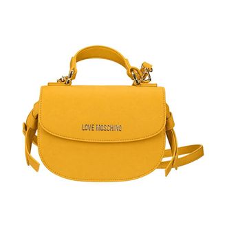Love Moschino Sac cabas avec plaque logo et breloque coeur - Femme - Sacs - Jaune - Taille: ONE Size