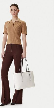 Calvin Klein Handtasche Foil Logo Tote W/Pouch LV04F3274G Wei&szlig;