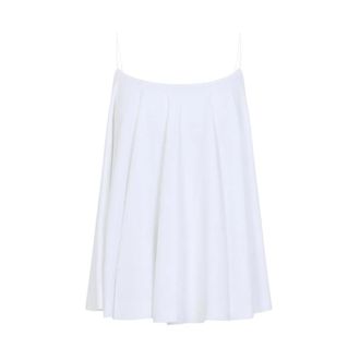 Jacquemus Plisse-Camisole - - Tops - Damen - Wei&szlig; - S