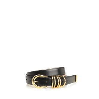 D&eacute;hanche Hollyhock Lederg&uuml;rtel - - Accessories - Damen - Schwarzk - S