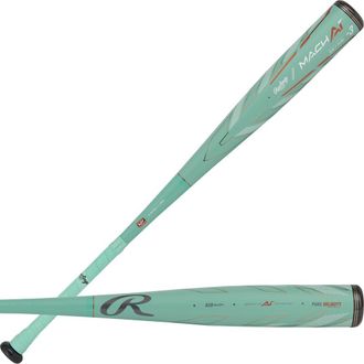 Rawlings Herren MACH AI Baseballschl&auml;ger, Blaugr&uuml;n/Schwarz/Wei&szlig;, 34 Inch