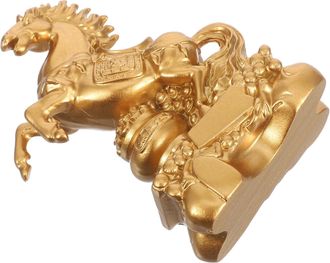 DOITOOL Chinesische Tierkreiszeichen Pferdestatue aus PVC Handgefertigte Feng Shui Dekoration f&uuml;r B&uuml;ro und Wohnzimmer Gl&uuml;cksbringer zum Chinesischen Neujahr 2
