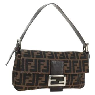 Fendi Pre-owned Vintage Zucca Canvas Shoulder Bag - - Pre-owned - Damen - Braun - ONE SIZE