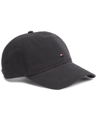 Tommy Hilfiger Cap aus Baumwolle mit Logo-Aufn&auml;her in