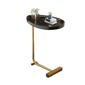 Generic C -förmiger Endtisch - Verstellbarer Sofatisch, schlanker Couchtisch | Moderner Schiebeunterminenständer mit kompaktem Rahmen, kleine Holzfläche für B