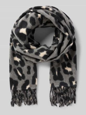 Kurt Beines Schal im Animal-Look mit Fransen Modell XXL Leo