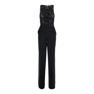 Elisabetta Franchi Damen, Jumpsuits & Playsuits, Schwarzk, SGr&ouml;&szlig;e