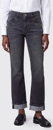 Liu Jo Jean &eacute;vas&eacute; taille mi-haute en denim avec revers