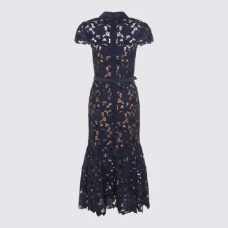 Self Portrait Womens Dresses Navy _pes