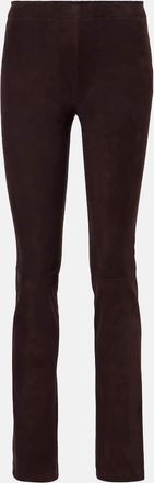 Stouls Schmale Hose JP Long aus Veloursleder