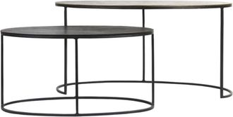 Light & Living Light&living - Beistelltisch paxson Metall antik und Dunkelbronze