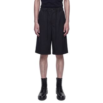 Andrea Ya'aqov Stretch Wool Nylon Drawstring Shorts