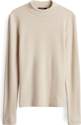 someday Damen Langarmshirt | KOSIE Detail Slim Longsleeve mit feiner Rippstruktur Mellow m&eacute;lange, 40