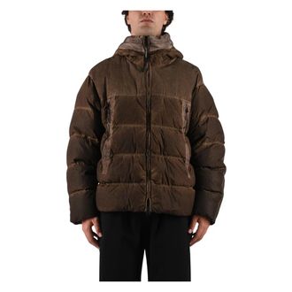 C.P. Company Gesteppte Jacke mit Kapuze - - Jackets - Herren - Braun - L