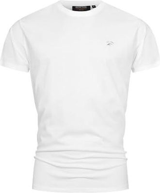 Indicode Hommes Kloge Shirt | T-Shirt à col Rond Offwhite M