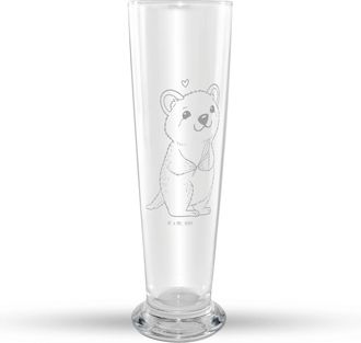 Mr. & Mrs. Panda Weizenglas Quokka Happy - Geschenk, Lustige Sprüche, Verschieben, Weizenbierglas, Weizenbier Glas, Lustiger Spruch, Bier, Bierkrug, Dinge Erledigen, A