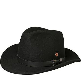 Mayser Herren Hut schwarz Wolle