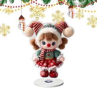 Generico Weihnachtstische f&uuml;r Tische, saisonale Dekoration f&uuml;r Zuhause, Feiertage, 2D-Acryldekoration, niedlich, f&uuml;r Urlaub, Hochzeit, Party, Haus, Wohnzimmer