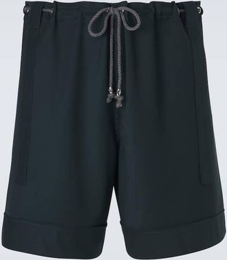 Kiko Kostadinov Shorts Kyan aus einem Wollgemisch