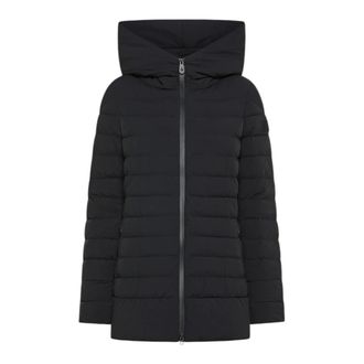 Peuterey Schwarze Kapuzen-Daunenjacke - - Jackets - Damen - Schwarzk - M