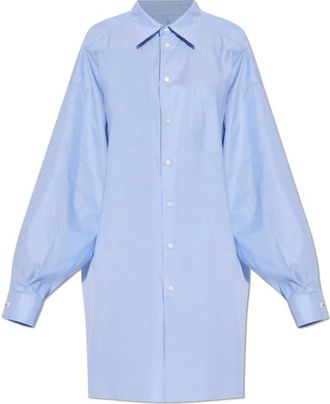 Maison Margiela Oversized Shirt - - Blouses & Shirts - Damen - Blau - 2XS