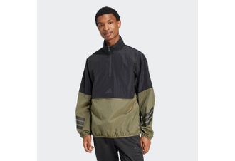 adidas Sweatshirt FUTURE ICONS 3-STREIFEN WOVEN HALF-ZIP Windbreaker