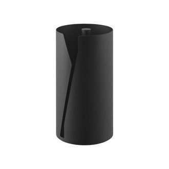 Yamazaki Tableware Yamazaki 10042 Tower Runder K&uuml;chenrollenhalter, schwarz, Stahl/Polypropylen/Silikon, minimalistisch, 16 x 16 x 30,2 cm (L x B x H)